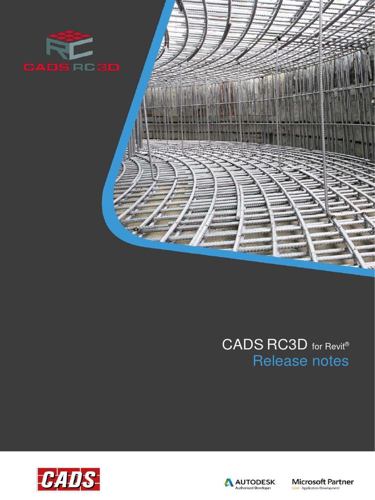 CADS RC3D - Release Notes PDF | PDF | Autodesk Revit | Computer Aided ...