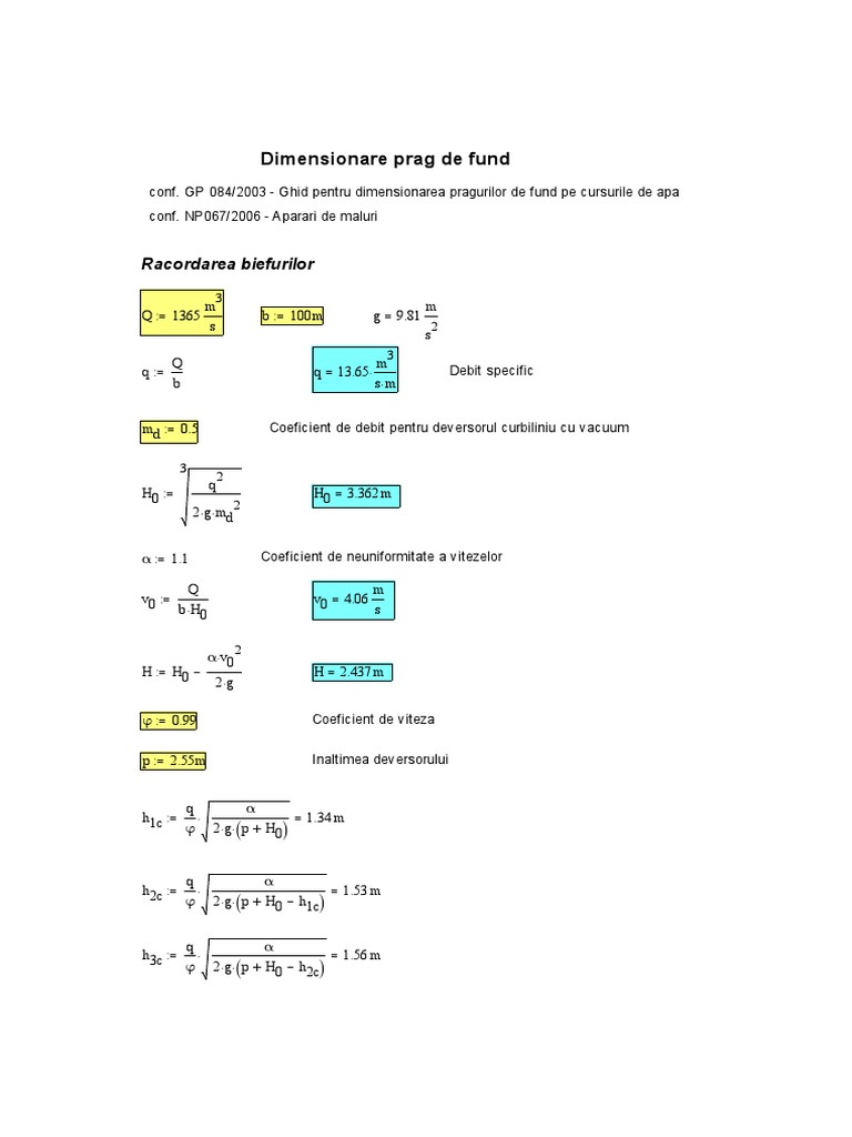 Model Dimensionare Prag de Fund | PDF