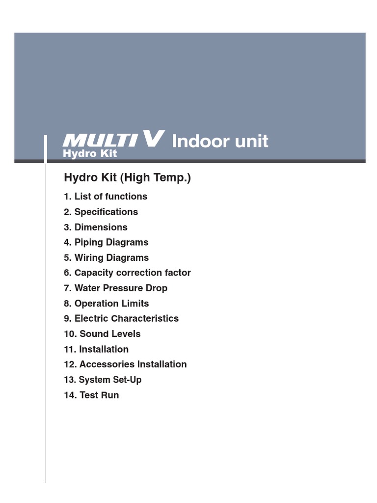 Multi IV - Hidrokit Alta Temperatura | PDF | Thermostat | Hvac