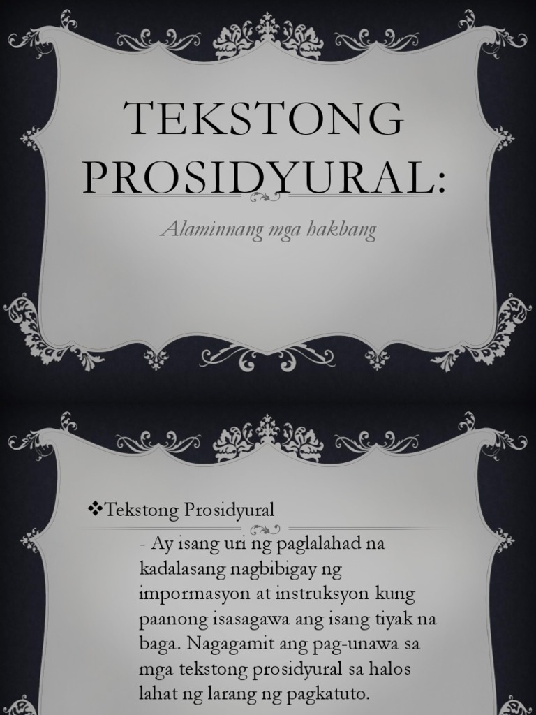 Tekstong Prosidyural | PDF