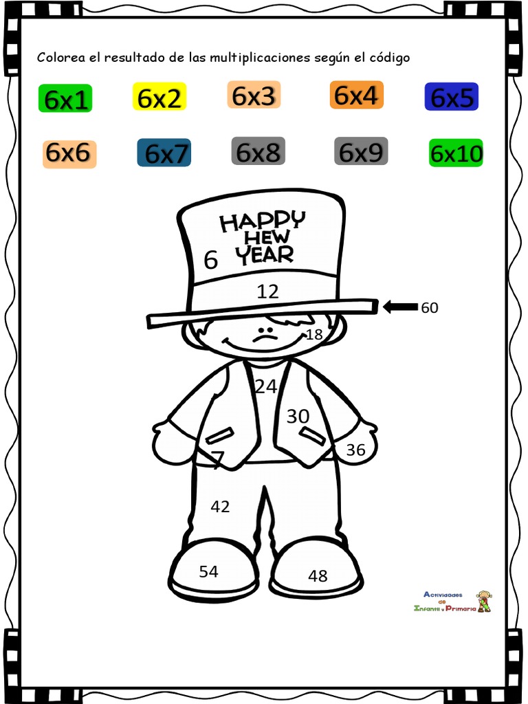 Actividades para Trabajar Las Tablas de Multiplicar Del 6 A Al 10 | PDF ...