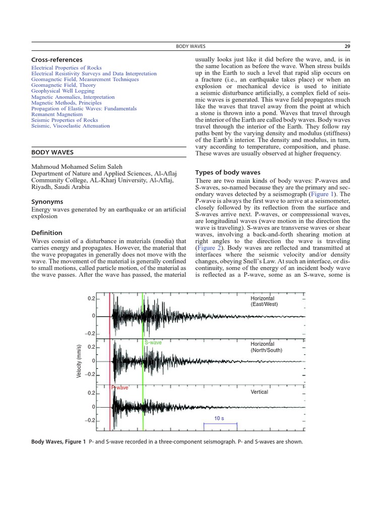 Body Waves | PDF | Seismology | Waves