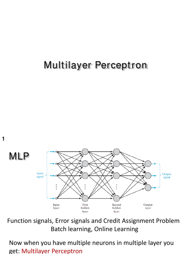 Multilayer Perceptron: Backpropagation for Training Deep Neural Networks | PDF | Machine ...