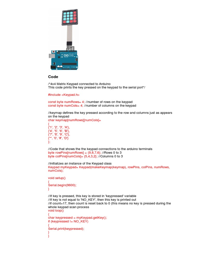 Keyboard by Arduino Code PDF | PDF