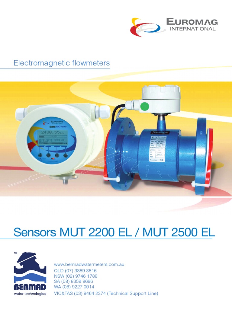 Data Sheet For MUT2200 MC608 | PDF | Flow Measurement | Calibration