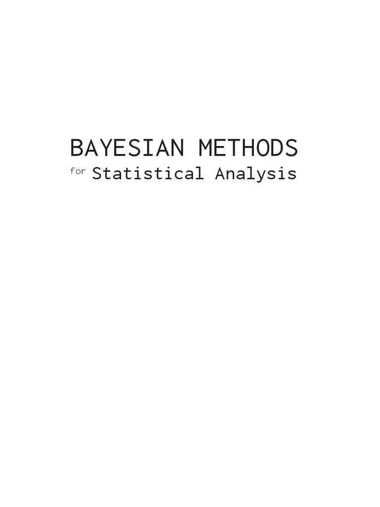Bayesian Methods Statistical Analysis | PDF | Statistical Inference | P ...