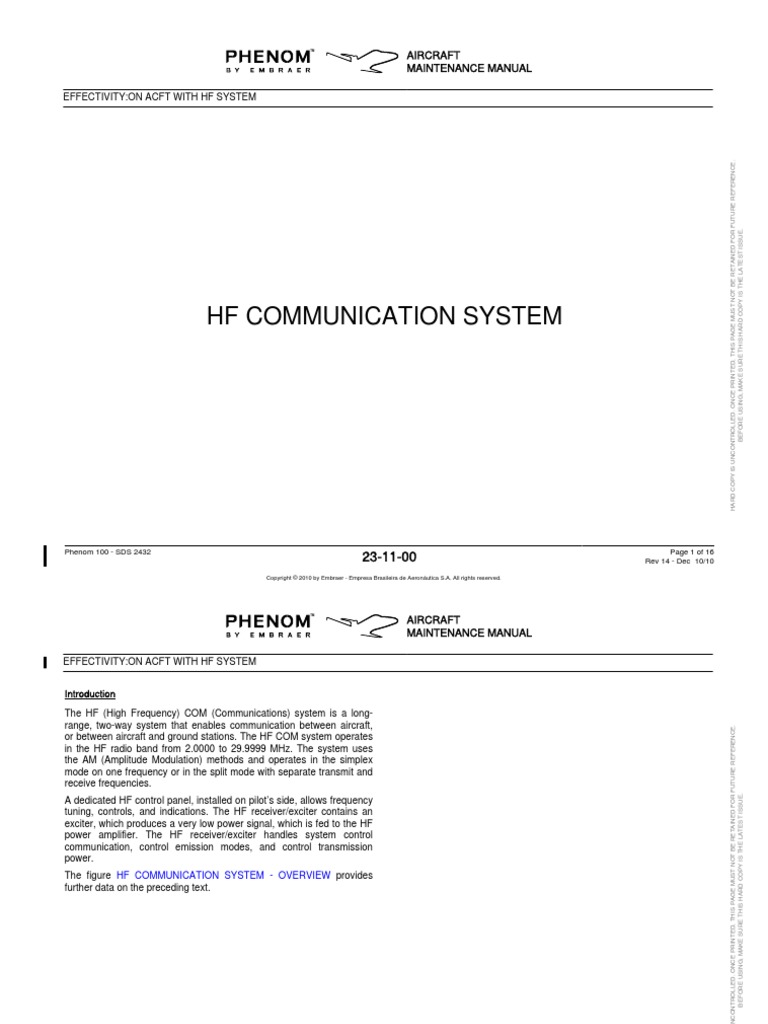 HF Communication System | PDF | High Frequency | Transmitter