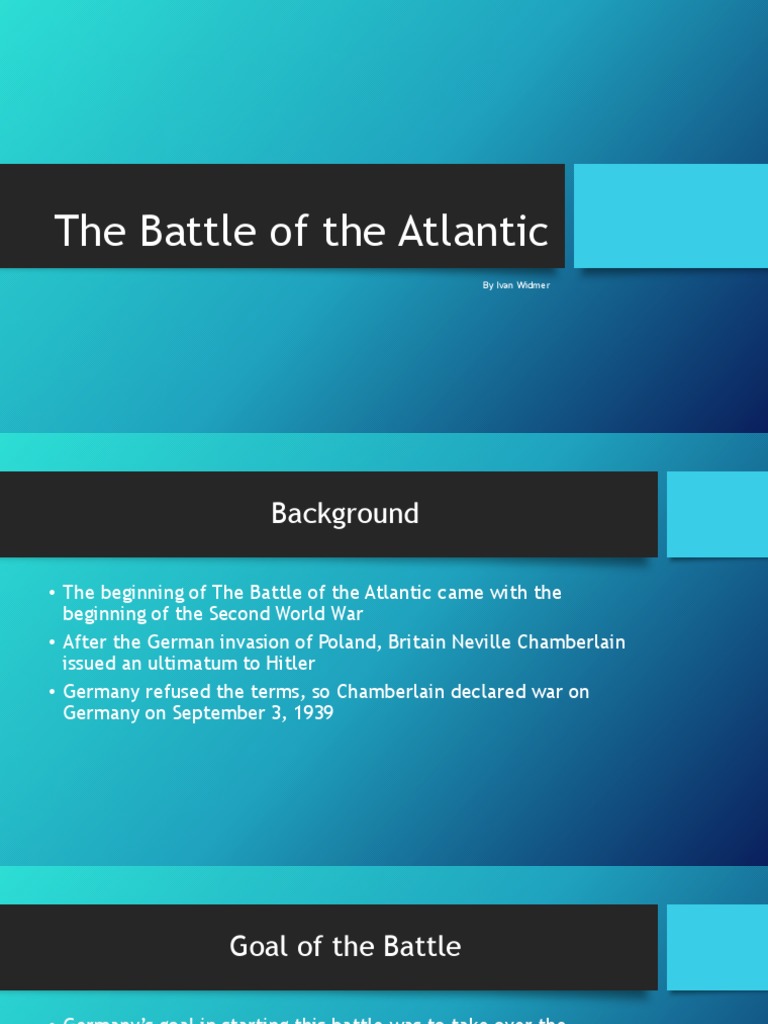 The Battle of the Atlantic Overview | PDF | U Boats | Battle Of The ...