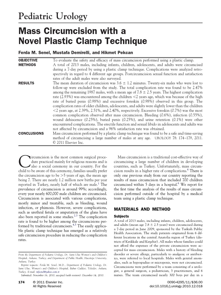 Study About Alisklamp 2 PDF | PDF | Circumcision | Wound