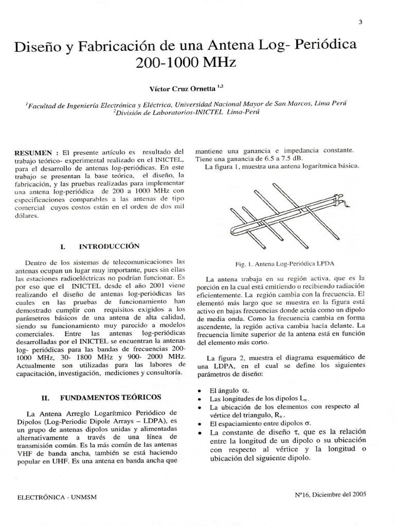 Antena Log PDF | PDF | Antena (Radio) | Telecomunicaciones