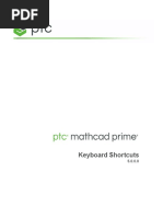 PTC Mathcad Prime 6.0 Keyboard Shortcuts - 6 | PDF