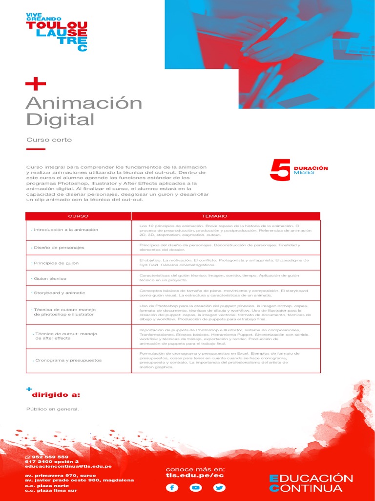 Temario de Dibujo | PDF | Animación | Ilustrador Adobe