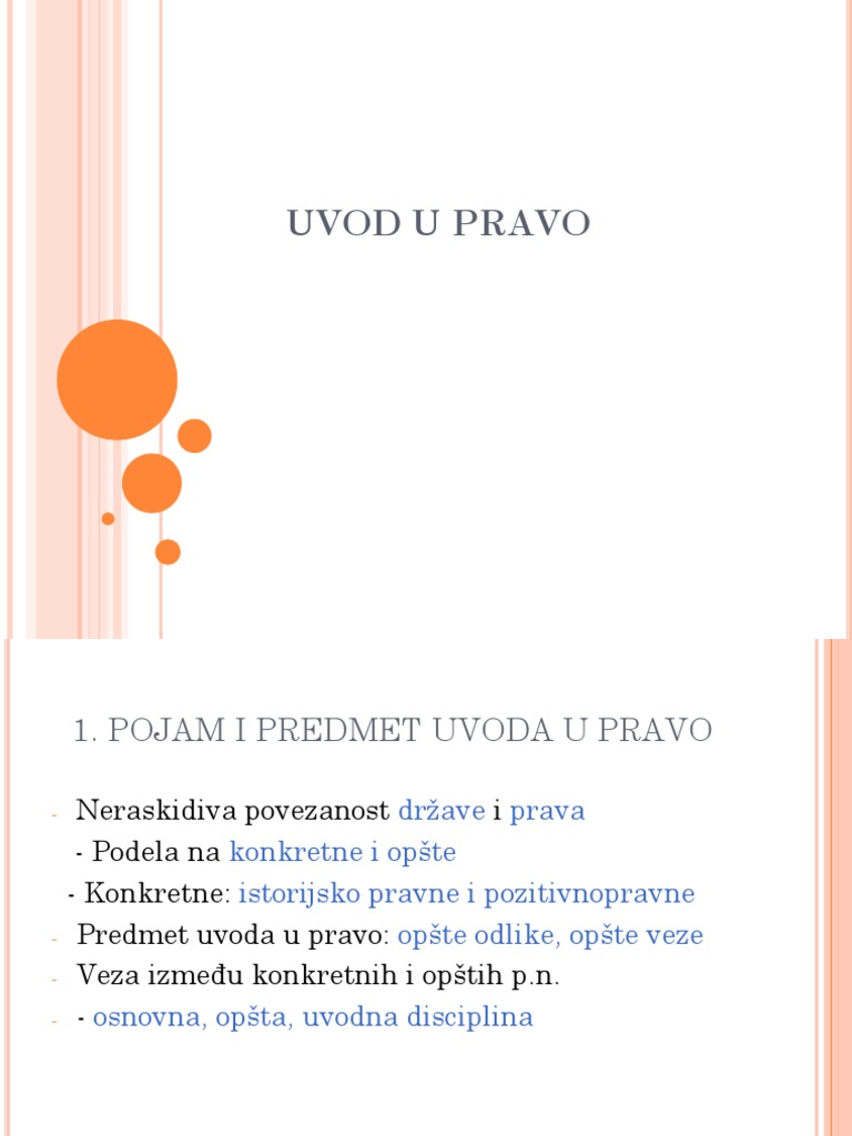 Uvod U Pravo | PDF