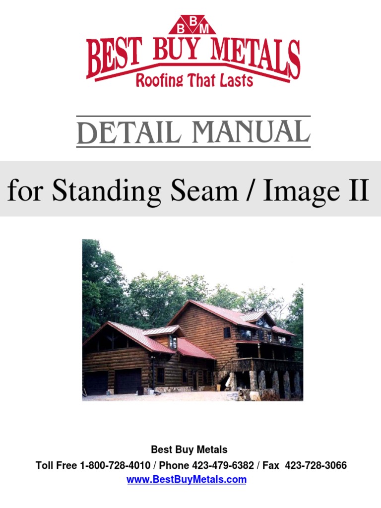 Standing Seam Installation Guide | PDF | Roof | Screw