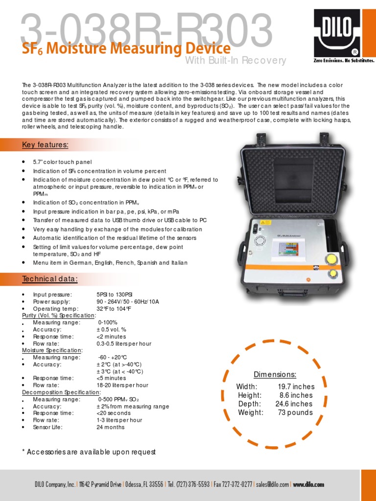 SF6 Multi Analyser 3 038 R GB | PDF | Nature
