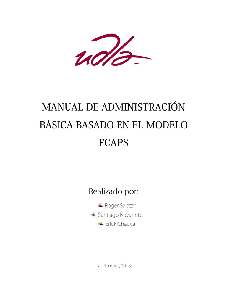 Manual de Administración Básica Basado en El Modelo Fcaps | PDF | Contabilidad | Tecnología de ...