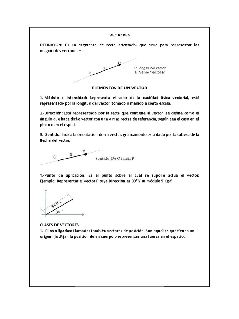 Clases de Vectores | PDF