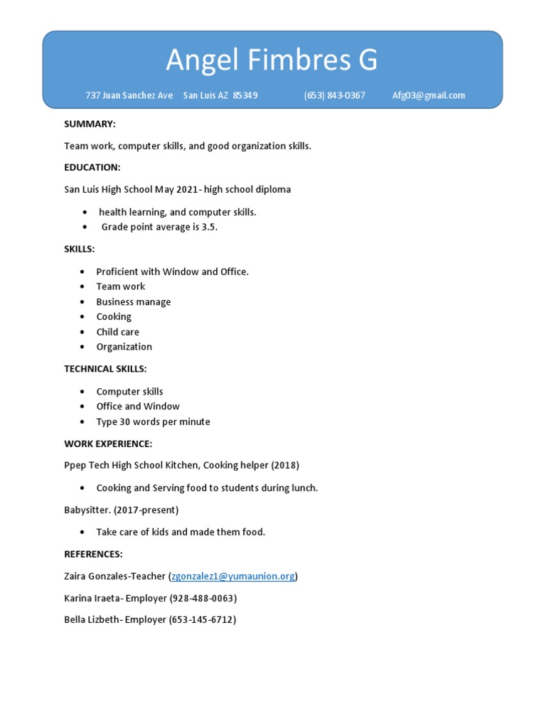 Resume Angel | PDF