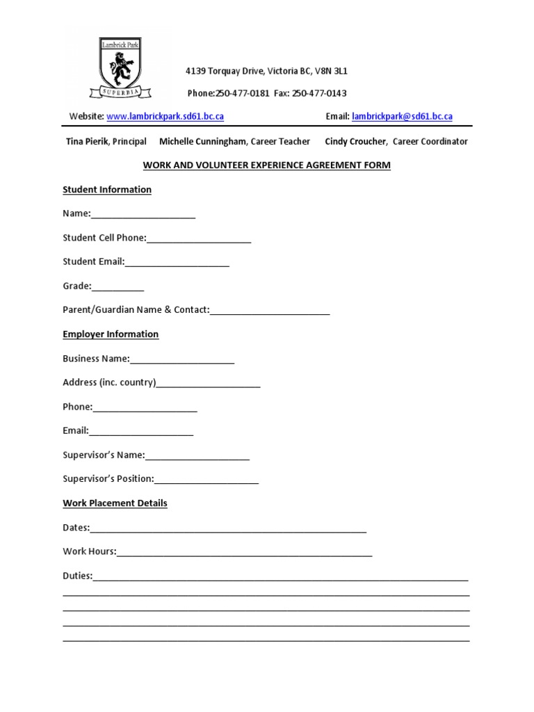 International Students Volunteer and Work Experience | PDF