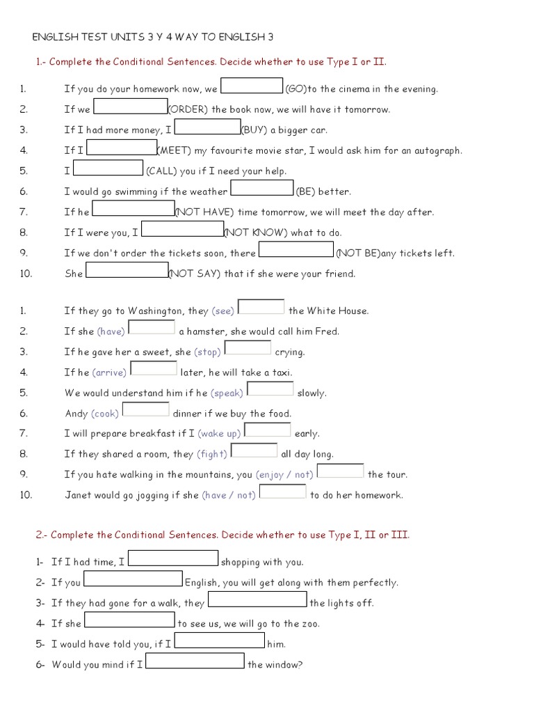Way To English 4 Conditionals | PDF | Nature