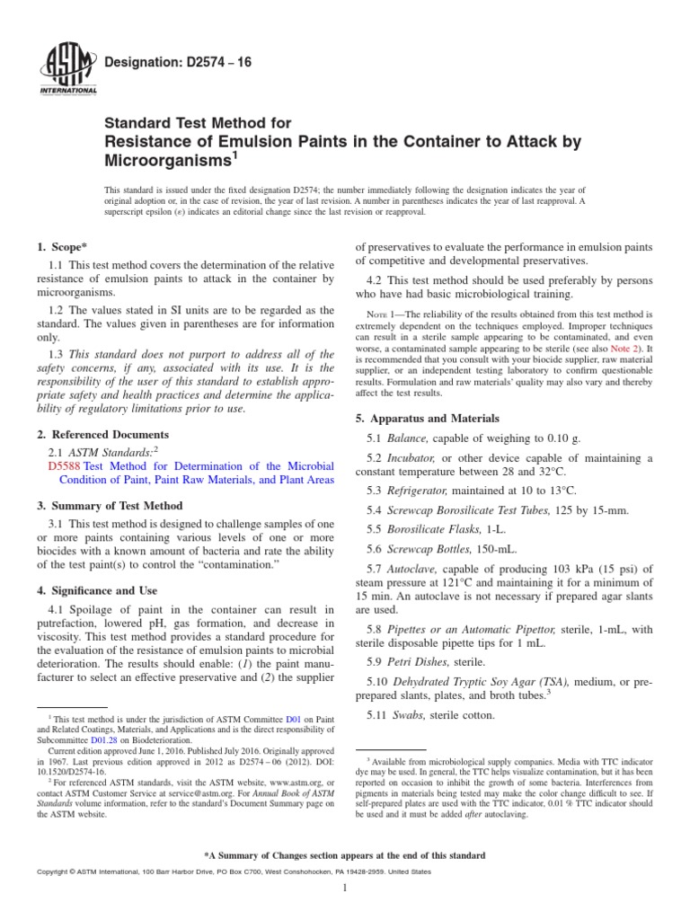 Astm D2574-16 PDF | PDF | Agar | Biology