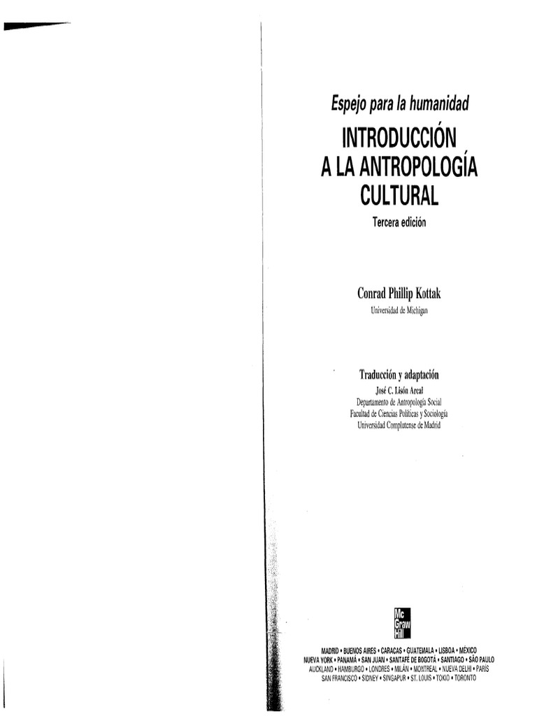 Ant-Cultu Espejo para La humanidad-Kottak-Cap 2 2003 PDF | PDF