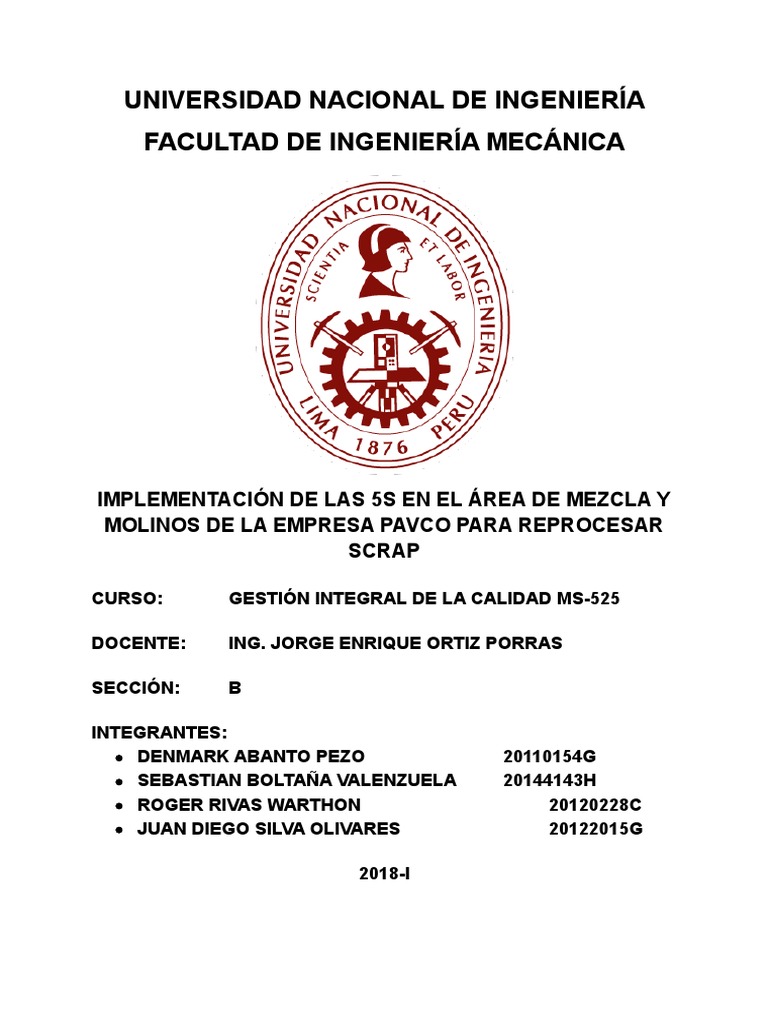 Implementación 5S Scrap PAVCO | PDF | Producción y fabricación | Industrias