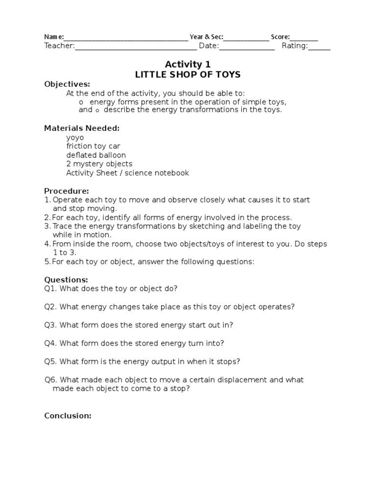 Work Power And Energy Activities PDF Kinetic Energy Collision
