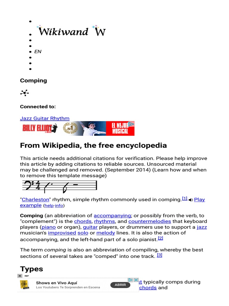 Comping | PDF | Musical Compositions | Elements Of Music