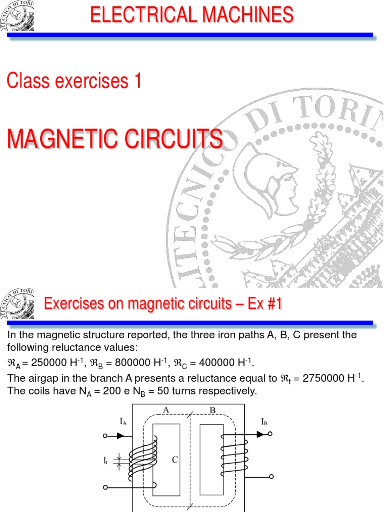 Exercises On ELECTRICAL MACHINES | Download Free PDF | Electric Motor ...