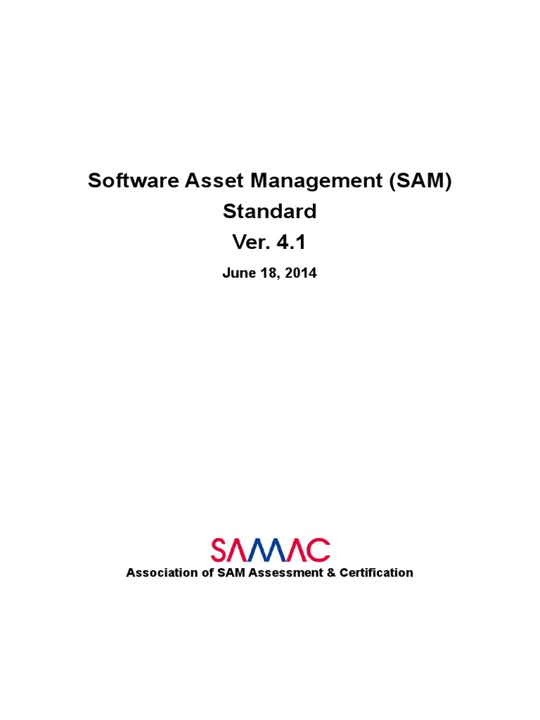 Software Asset Management SAM v4.1 (SAMAC 2014) | PDF | Audit | Asset ...