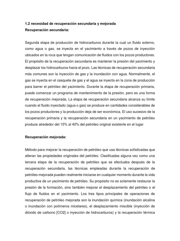Maximizing Oil Recovery Through Secondary and Enhanced Recovery Methods ...