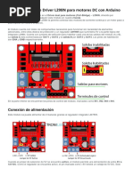 Tutorial l298n | PDF | Arduino | Microcontrolador
