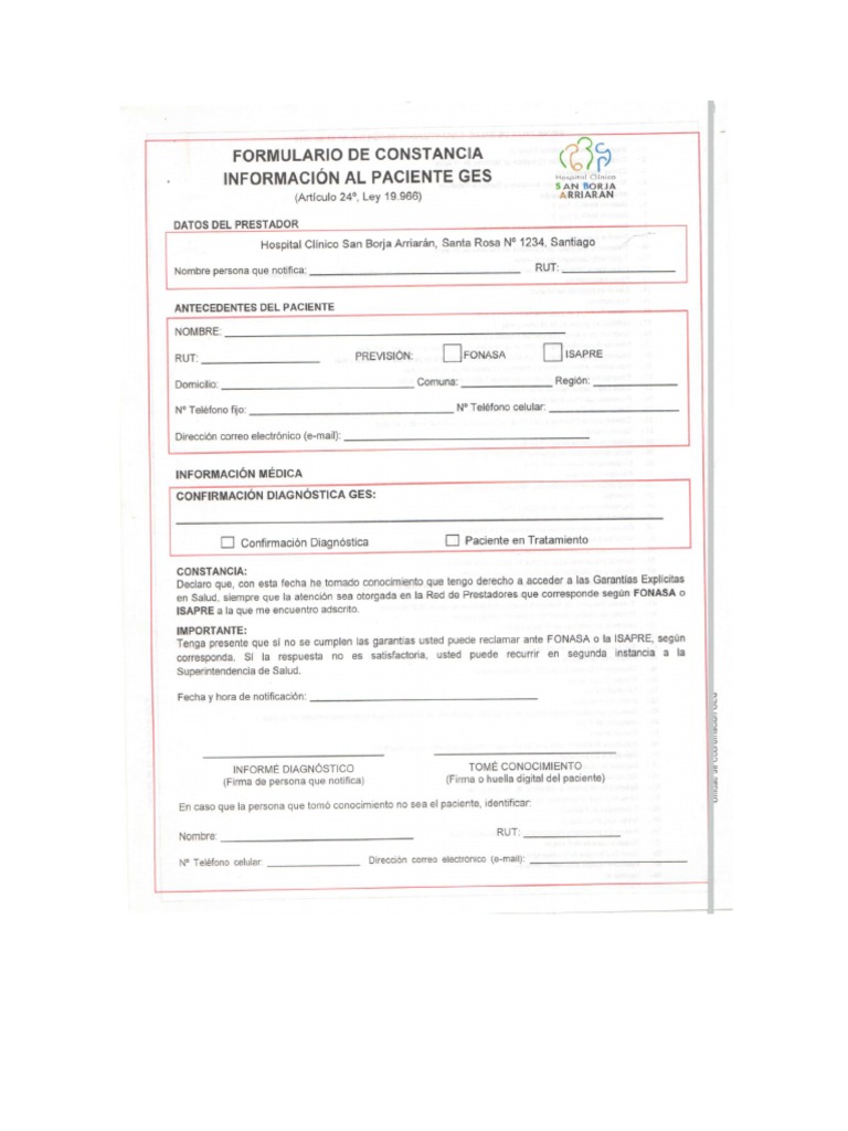 Notificacion GES | PDF