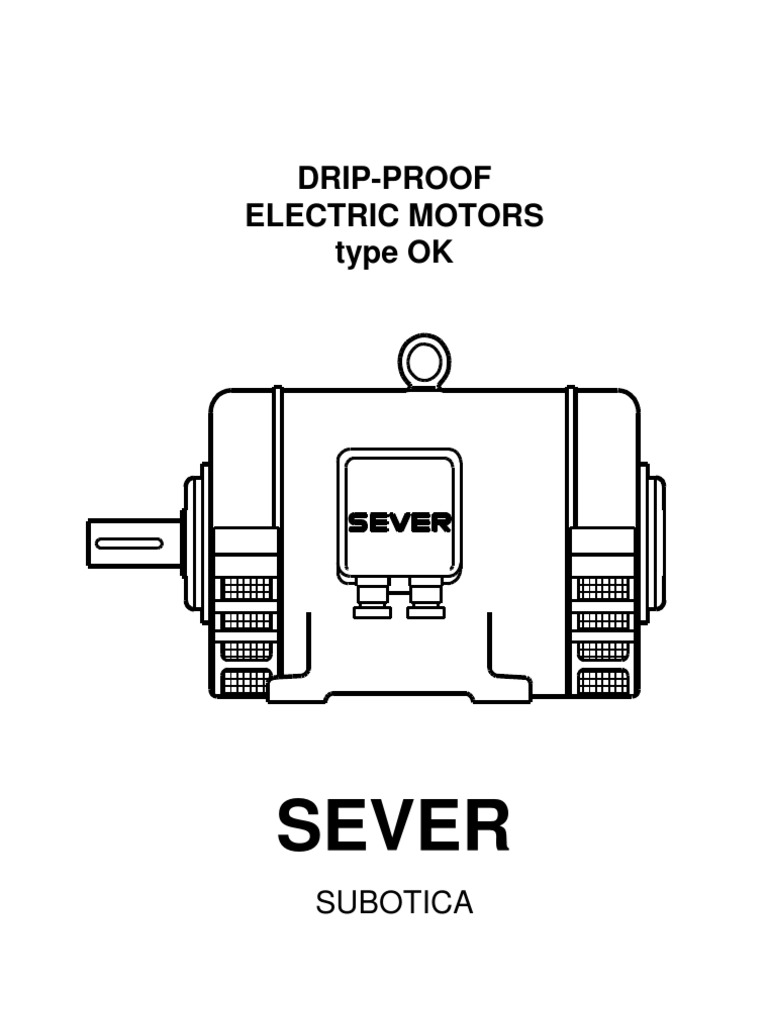 Sever: Drip-Proof Electric Motors Type OK | PDF