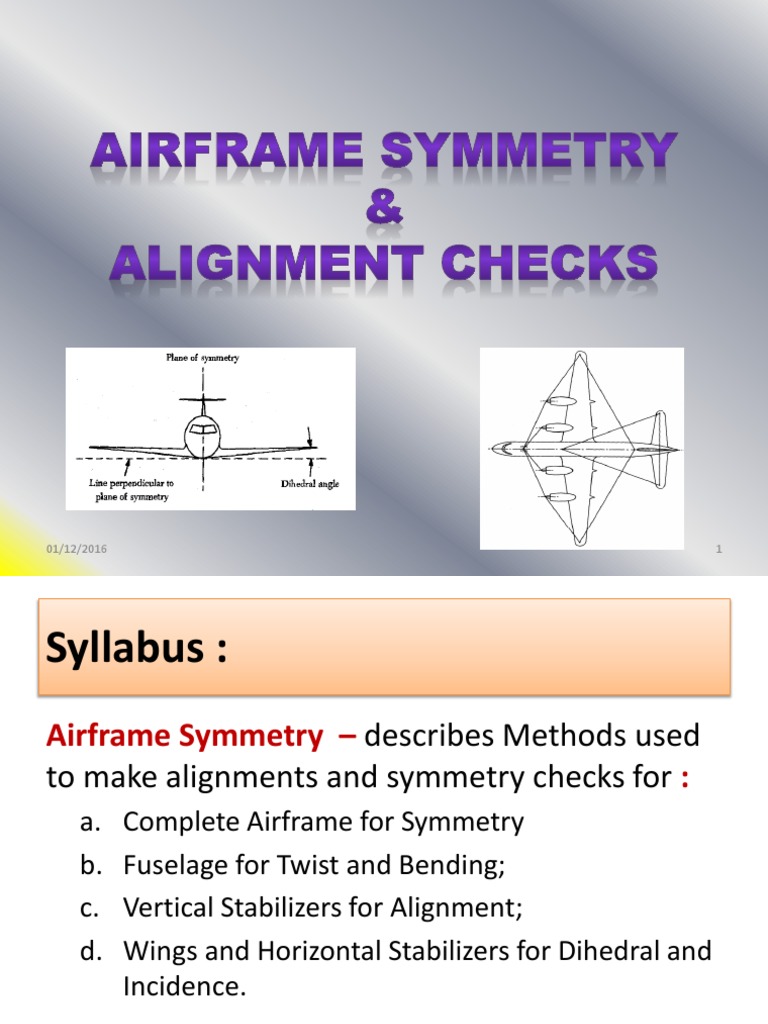 Aircraft Symmetry and Alignment Checks | PDF | Spaceflight Technologies ...