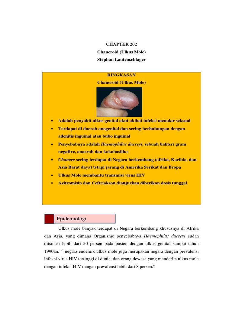 Book Reading Chancroid (Ulkus Mole) | PDF