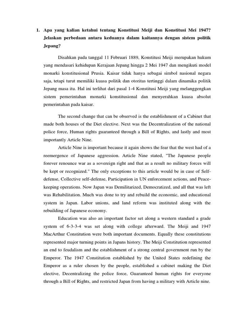 Kisi Kisi Uts PMB Jepang | PDF