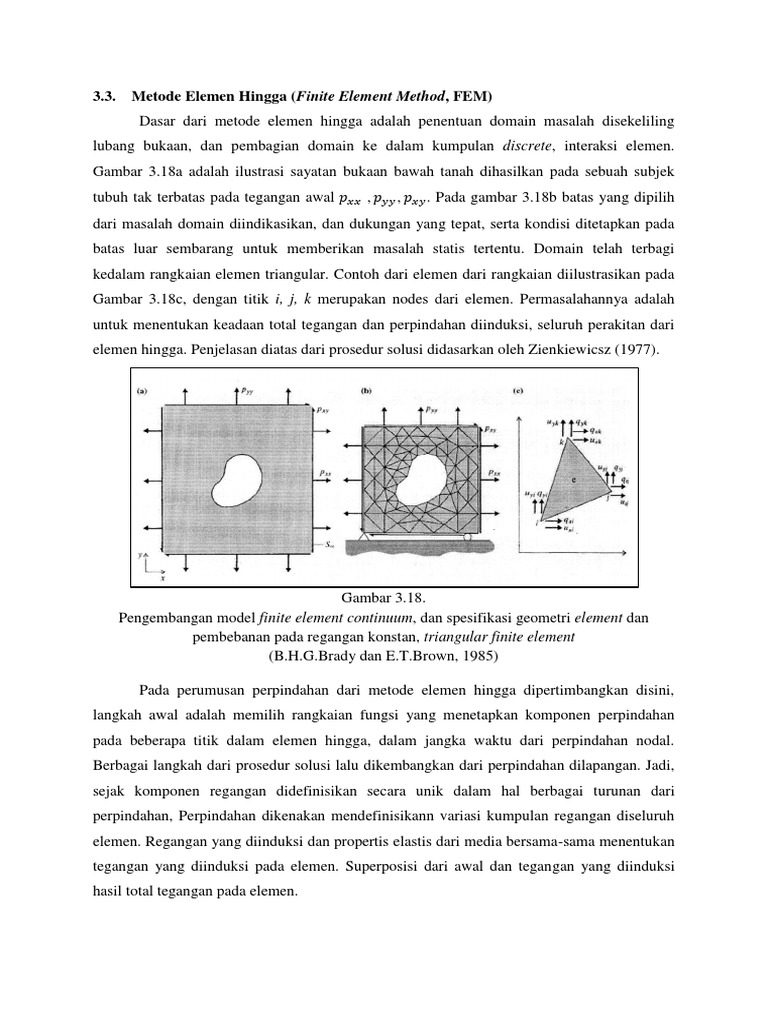 Metode Elemen Hingga dalam Analisis Tegangan | PDF