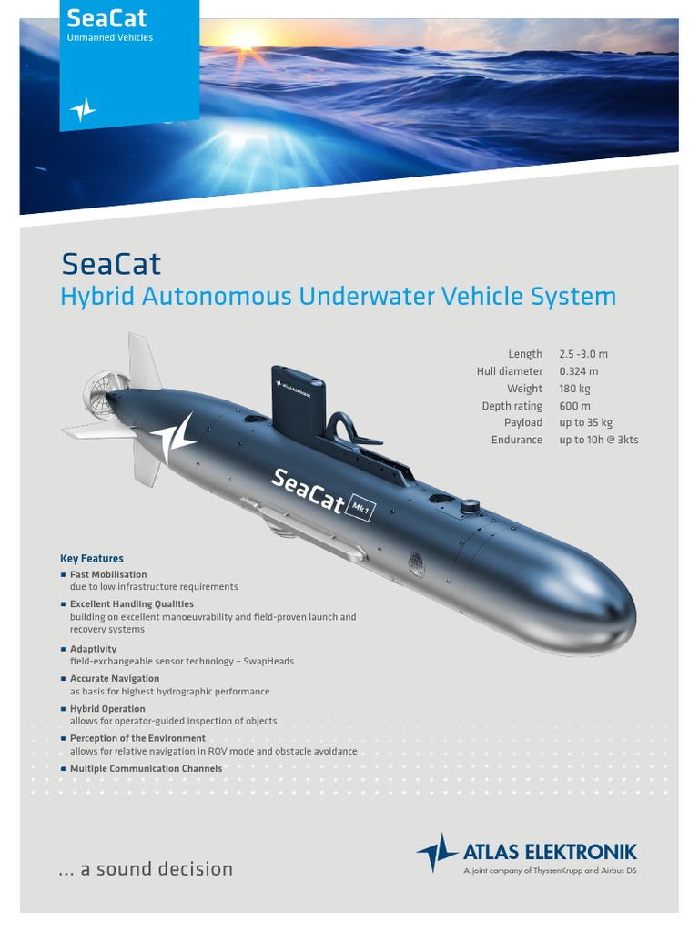 SeaCat. Unmanned Vehicles | PDF | Unmanned Aerial Vehicle