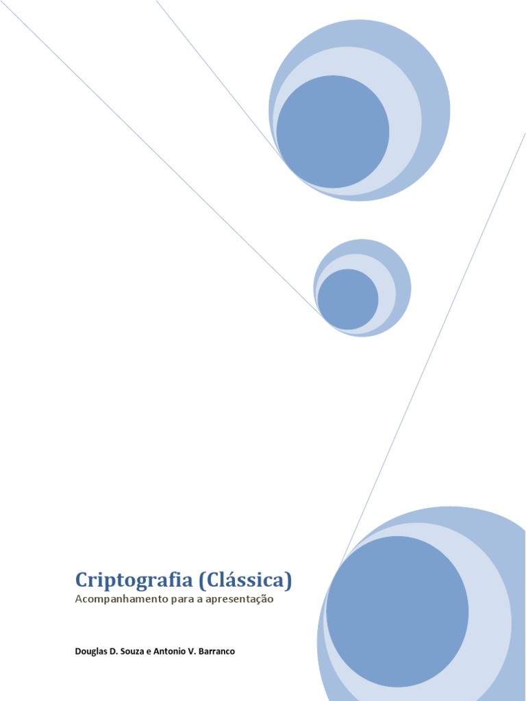 Criptografia (Clássica) | PDF | Criptografia de chave pública | Criptografia