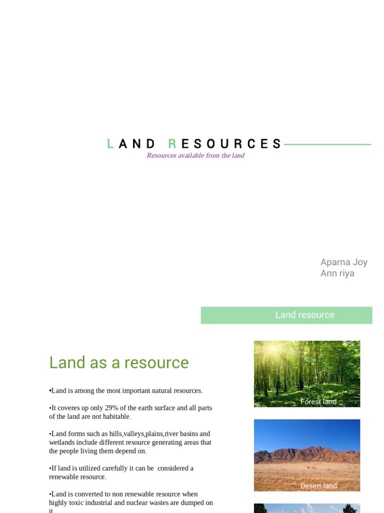 Land Resources Evs PDF | PDF | Erosion | Landslide