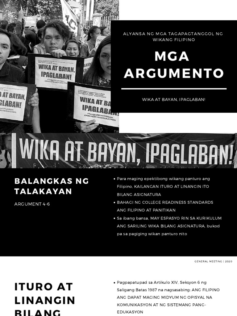 Alyansa NG Mga Tagapagtanggol NG Wikang Filipino | PDF
