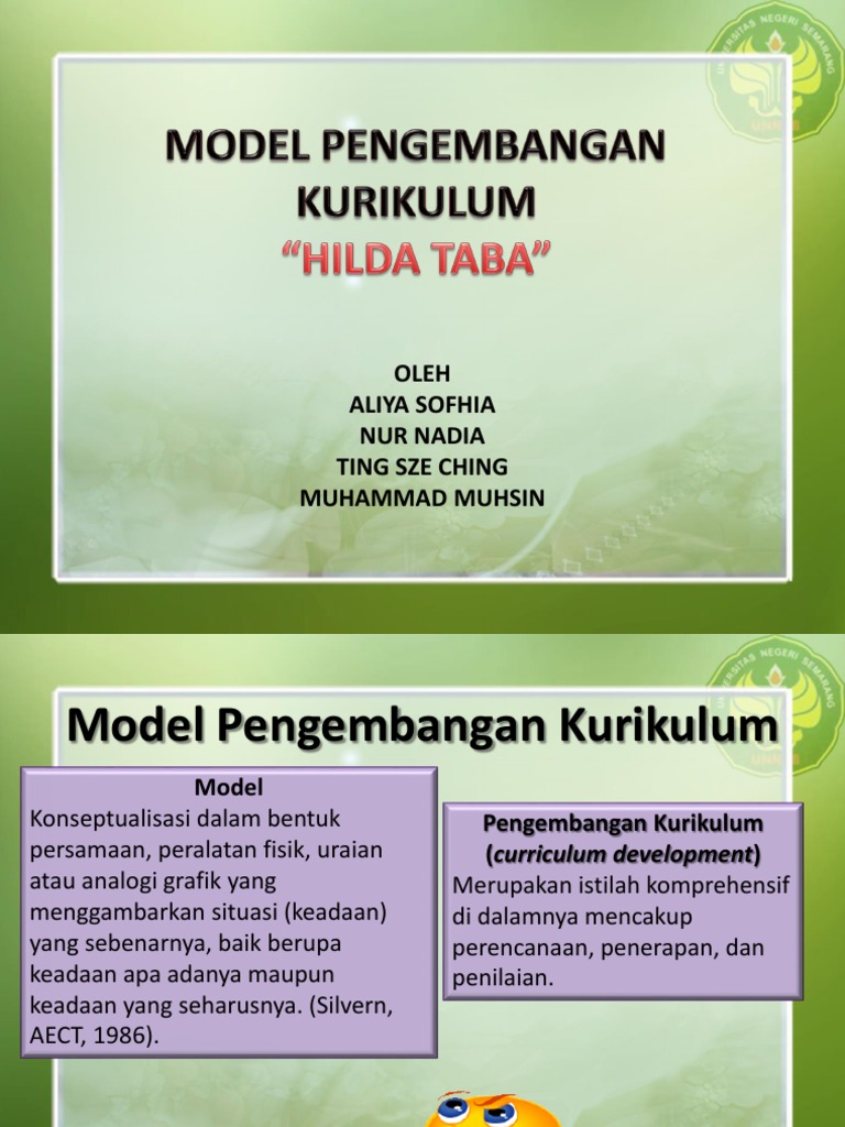 Model Pengembangan Kurikulum Taba | PDF