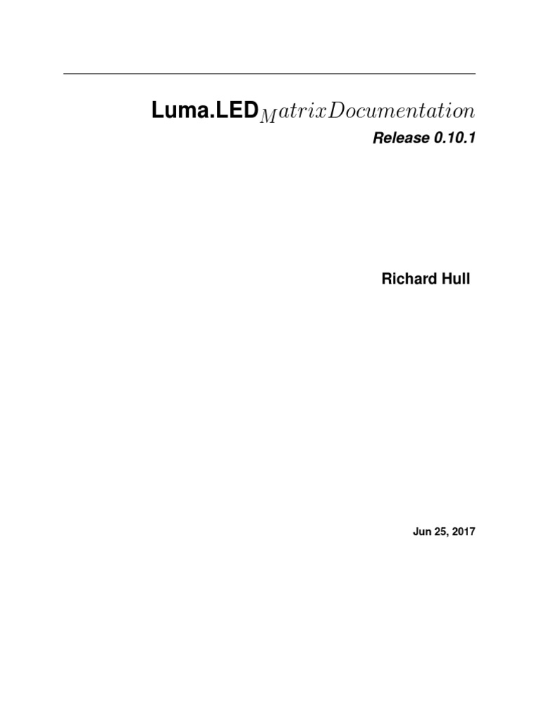 LED Design | PDF | Integer (Computer Science) | Rgb Color Model