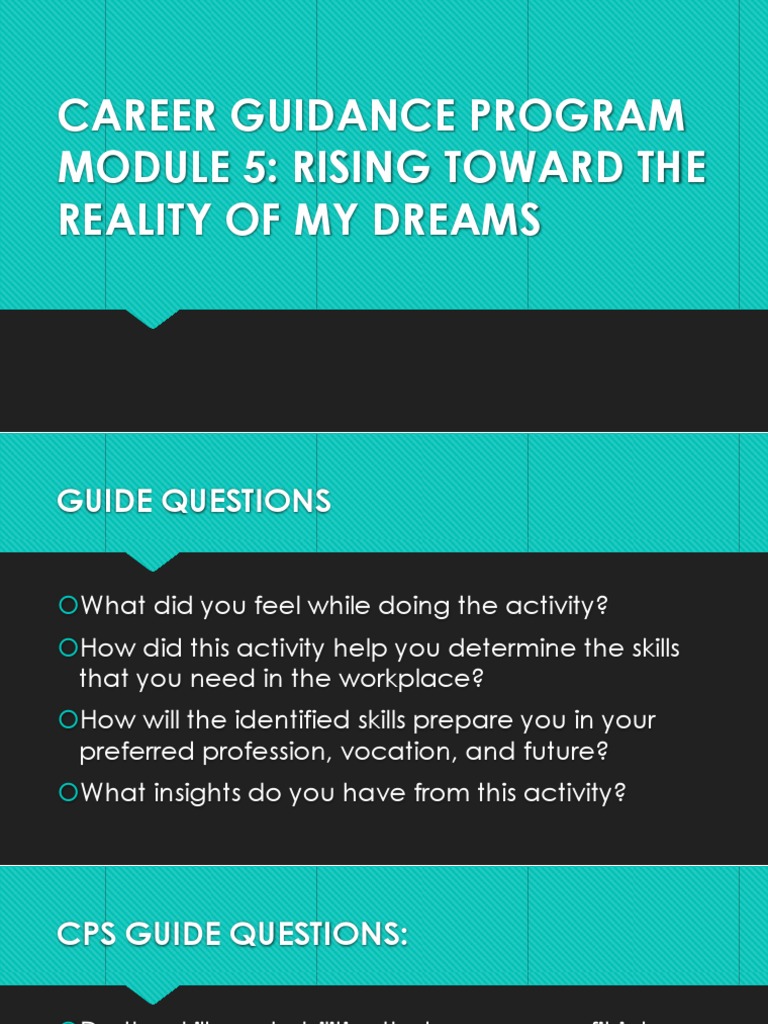 Career Guidance Program | PDF