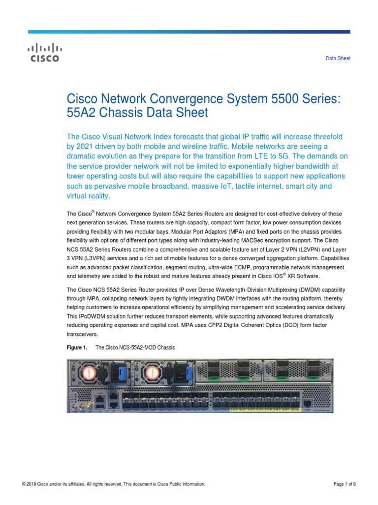 NCS55A2 Cisco Router | Multiprotocol Label Switching | Networking