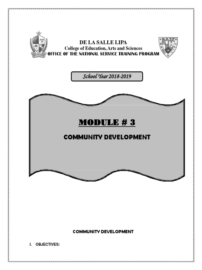 Community Development Module | PDF | Needs Assessment | Community