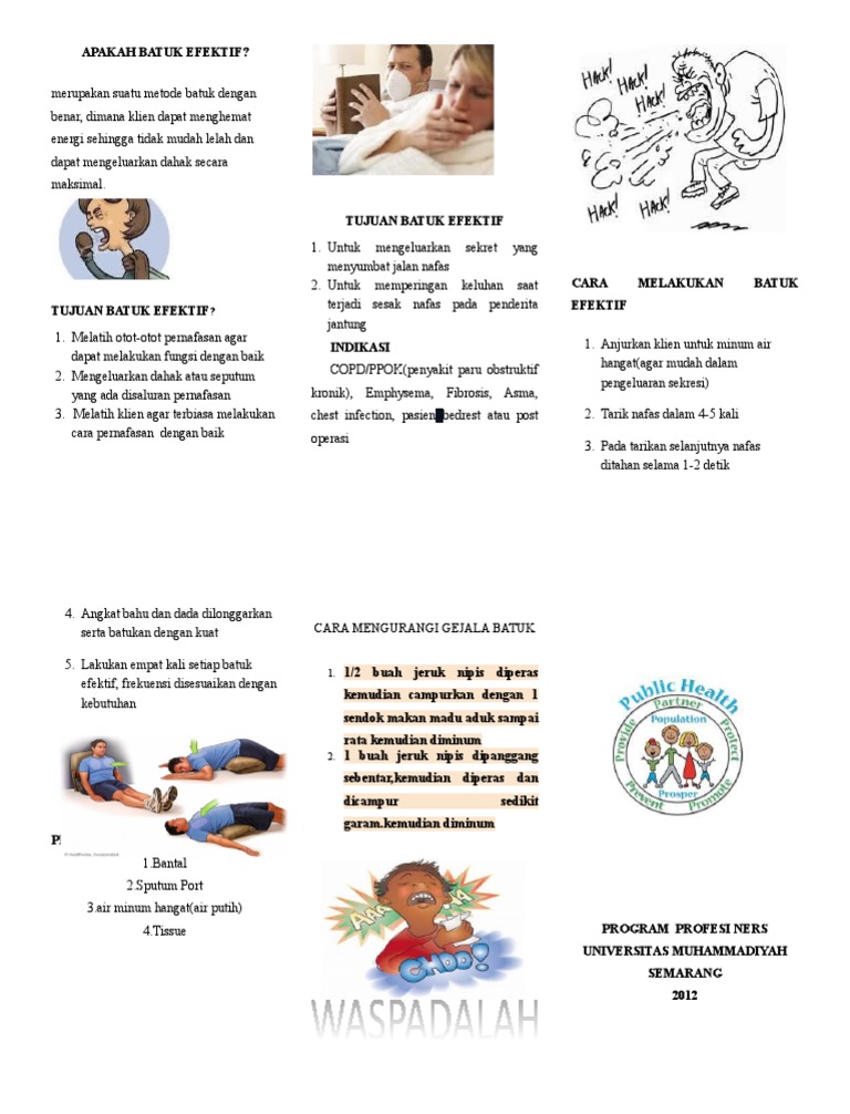 Leaflet Batuk Efektif | PDF