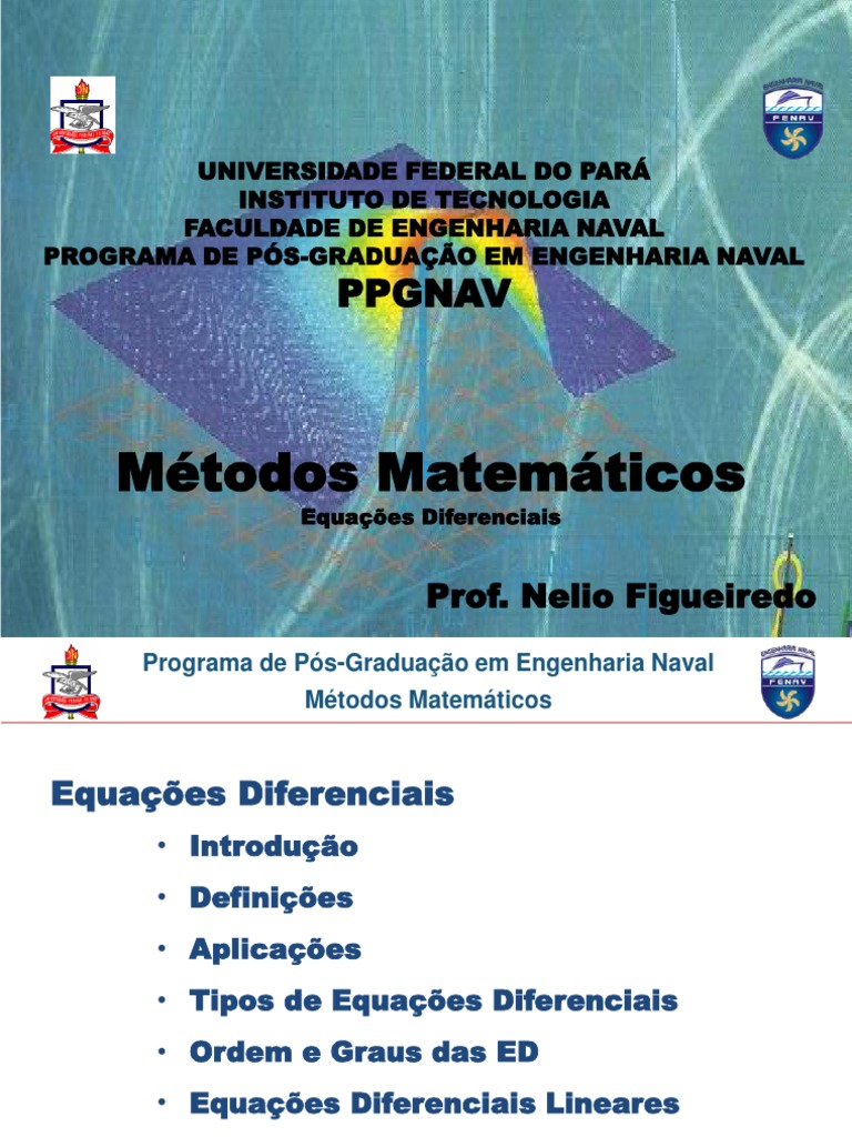 Métodos Matemáticos | PDF | Equação diferencial ordinária | Equações ...